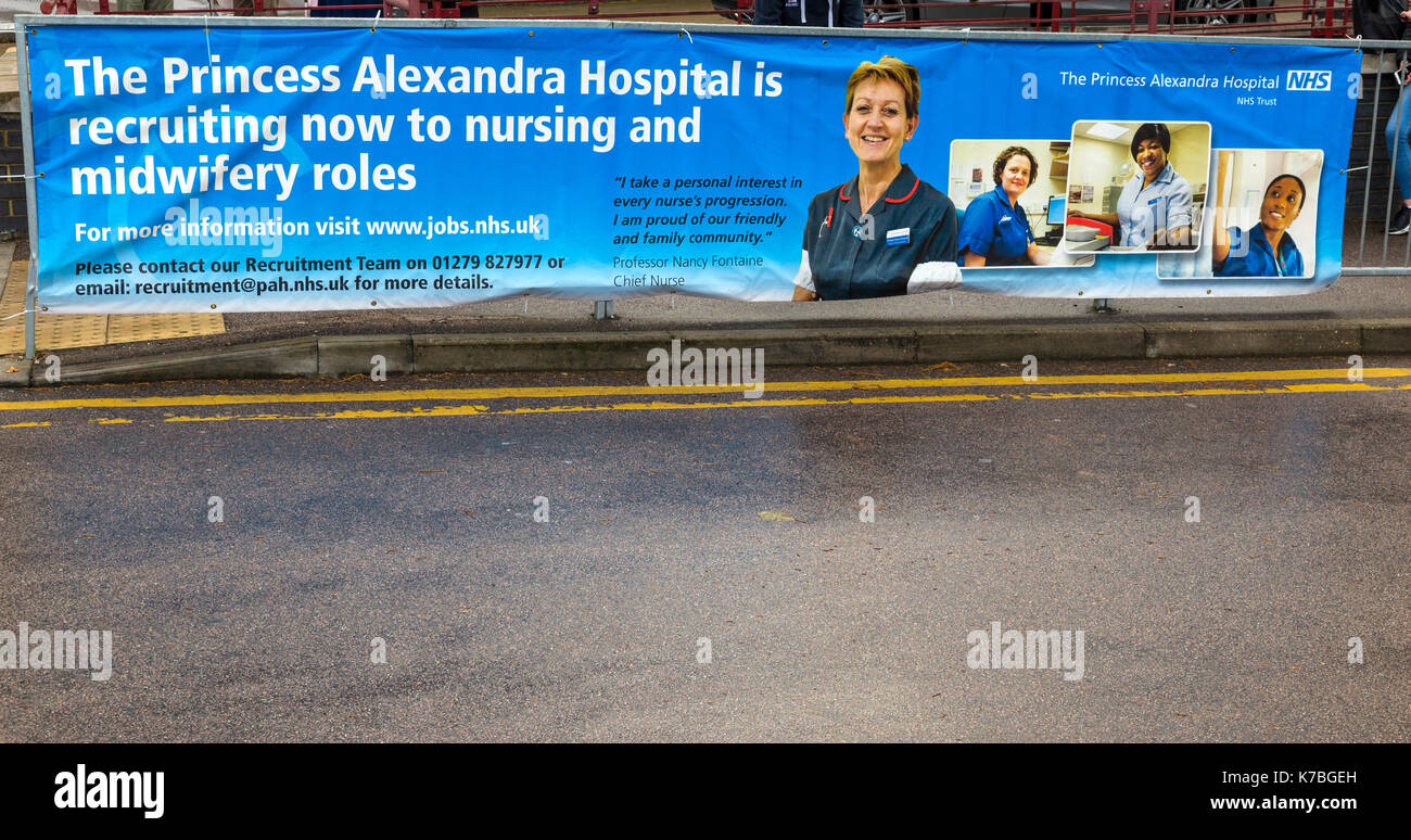 Advertisement for nurse recruitment Stock Photo - Alamy
