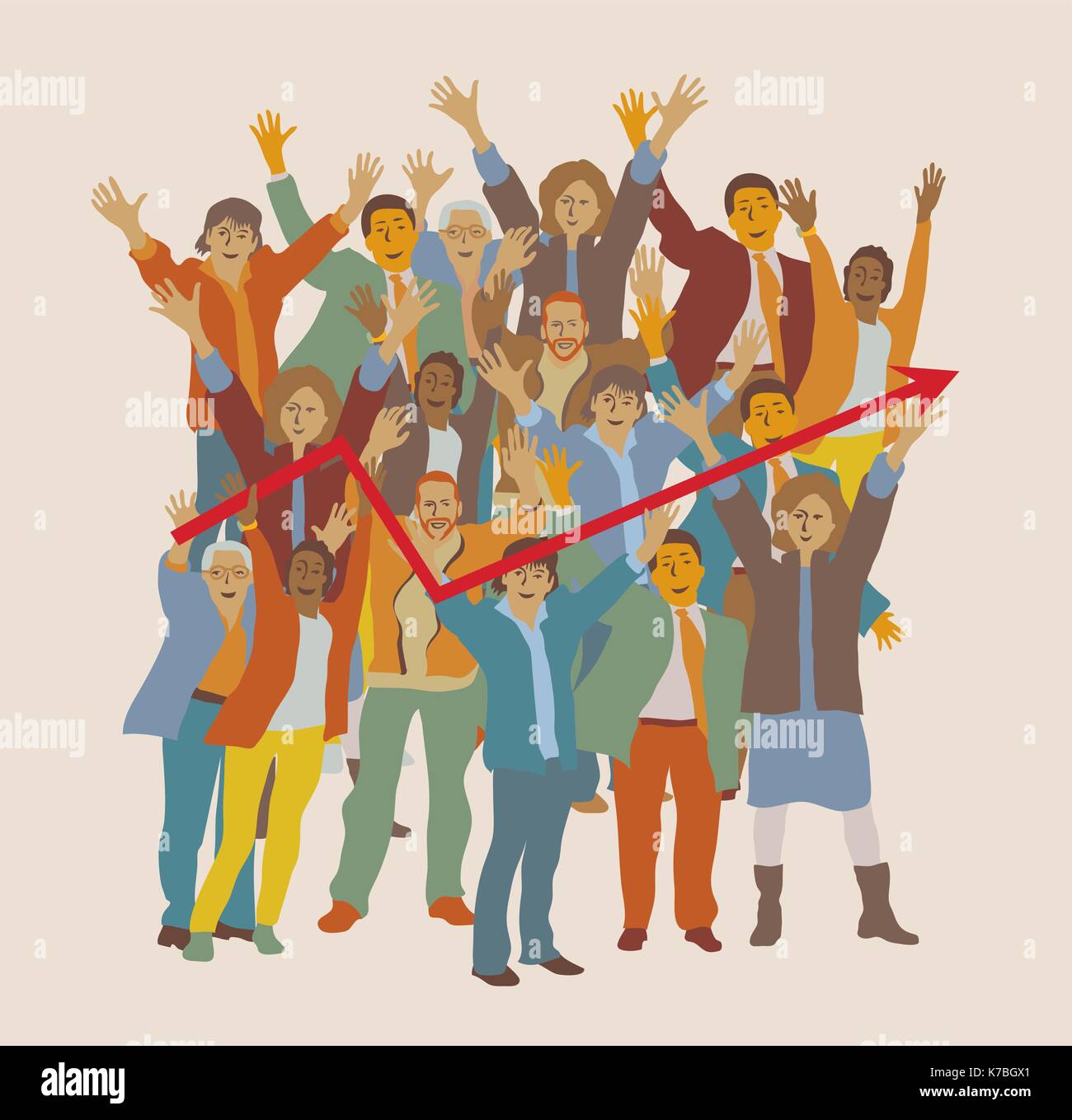 Cooperation business casual Stock Vector Images - Alamy