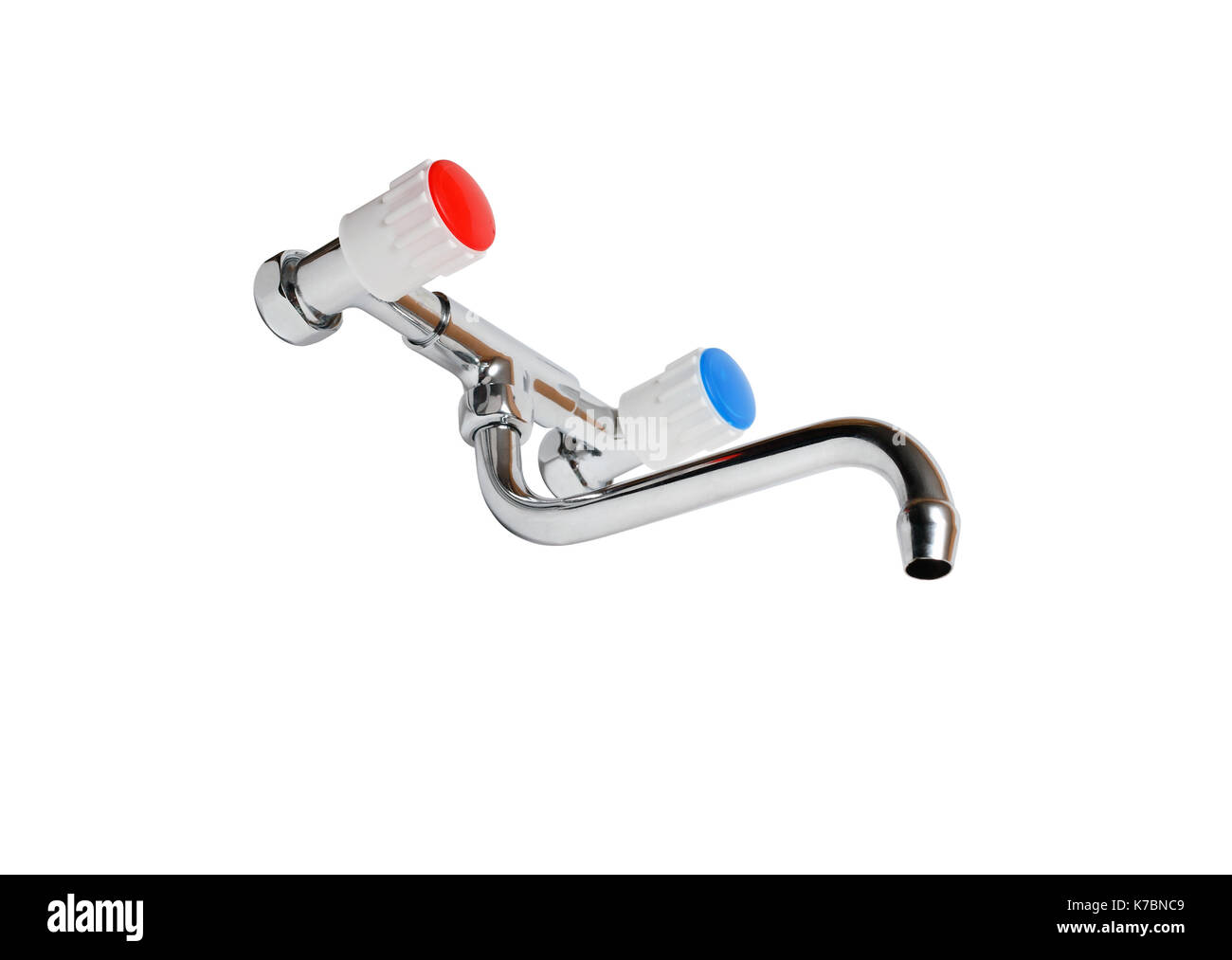 Mixing faucet isolated on white background with clipping path Stock ...