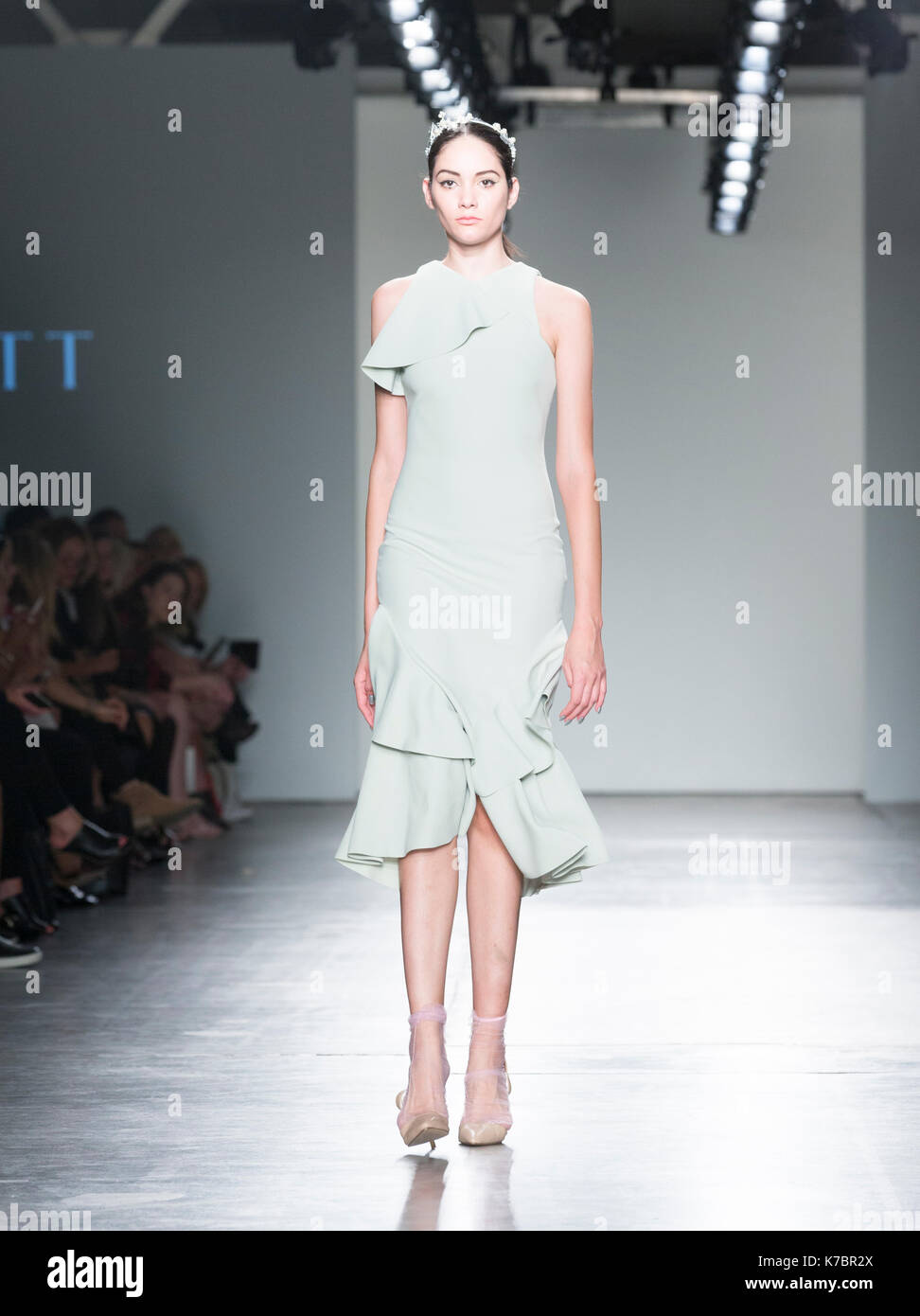 New York, NY USA - September 12, 2017: Model walks runway for Elliatt ...
