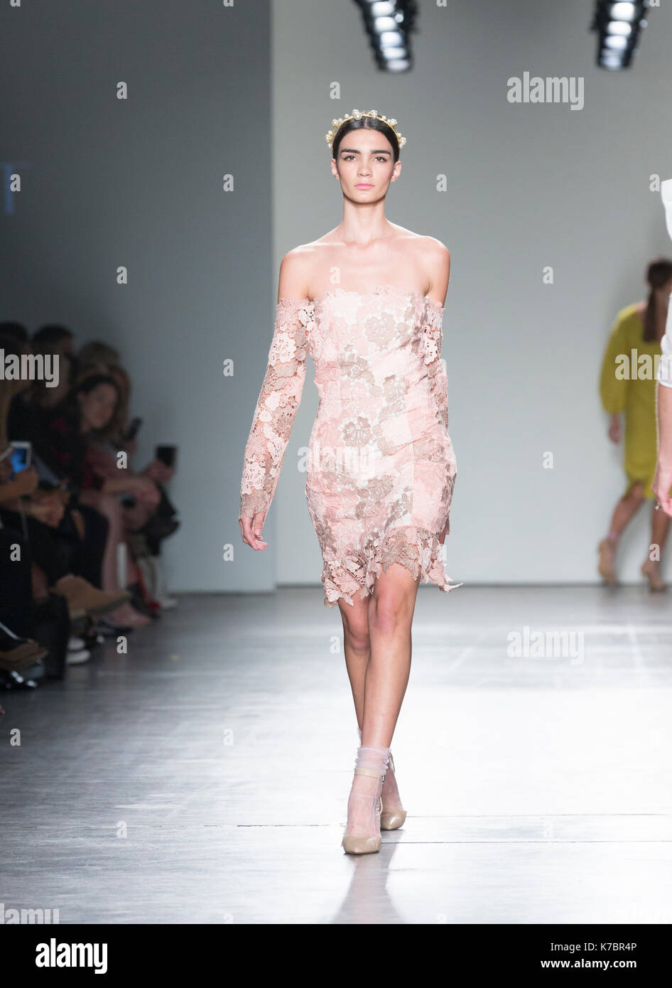 New York, NY USA - September 12, 2017: Model walks runway for Elliatt ...