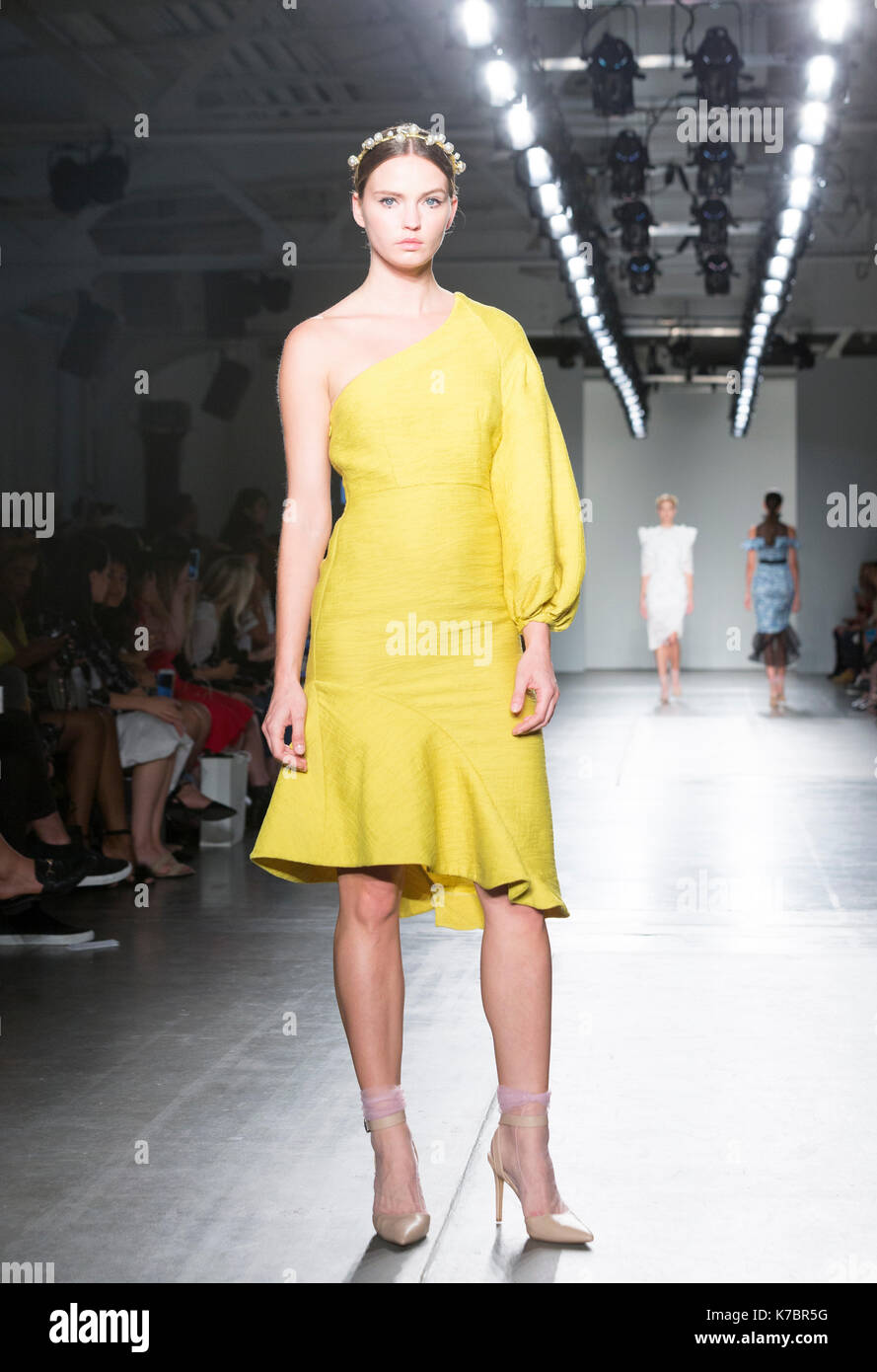 New York, NY USA - September 12, 2017: Model walks runway for Elliatt ...
