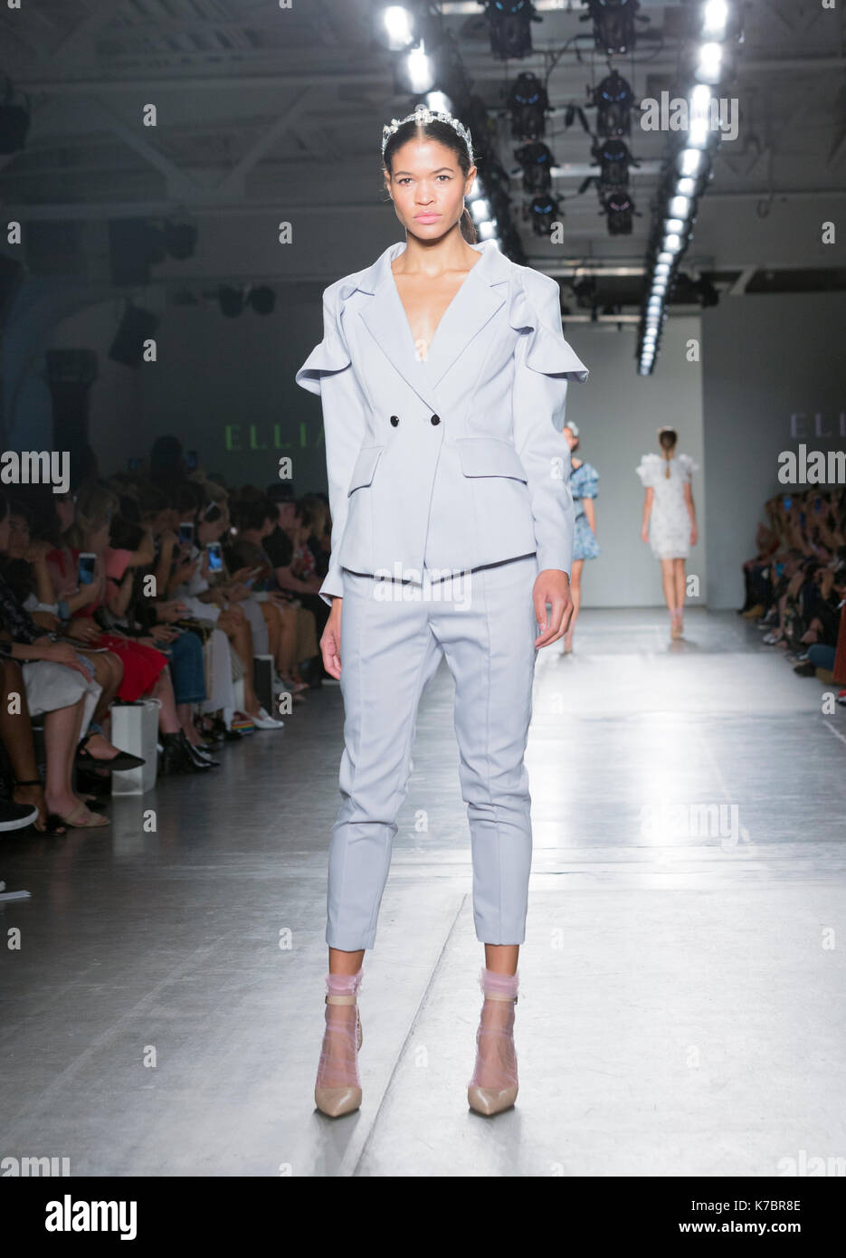 New York, NY USA - September 12, 2017: Model walks runway for Elliatt ...