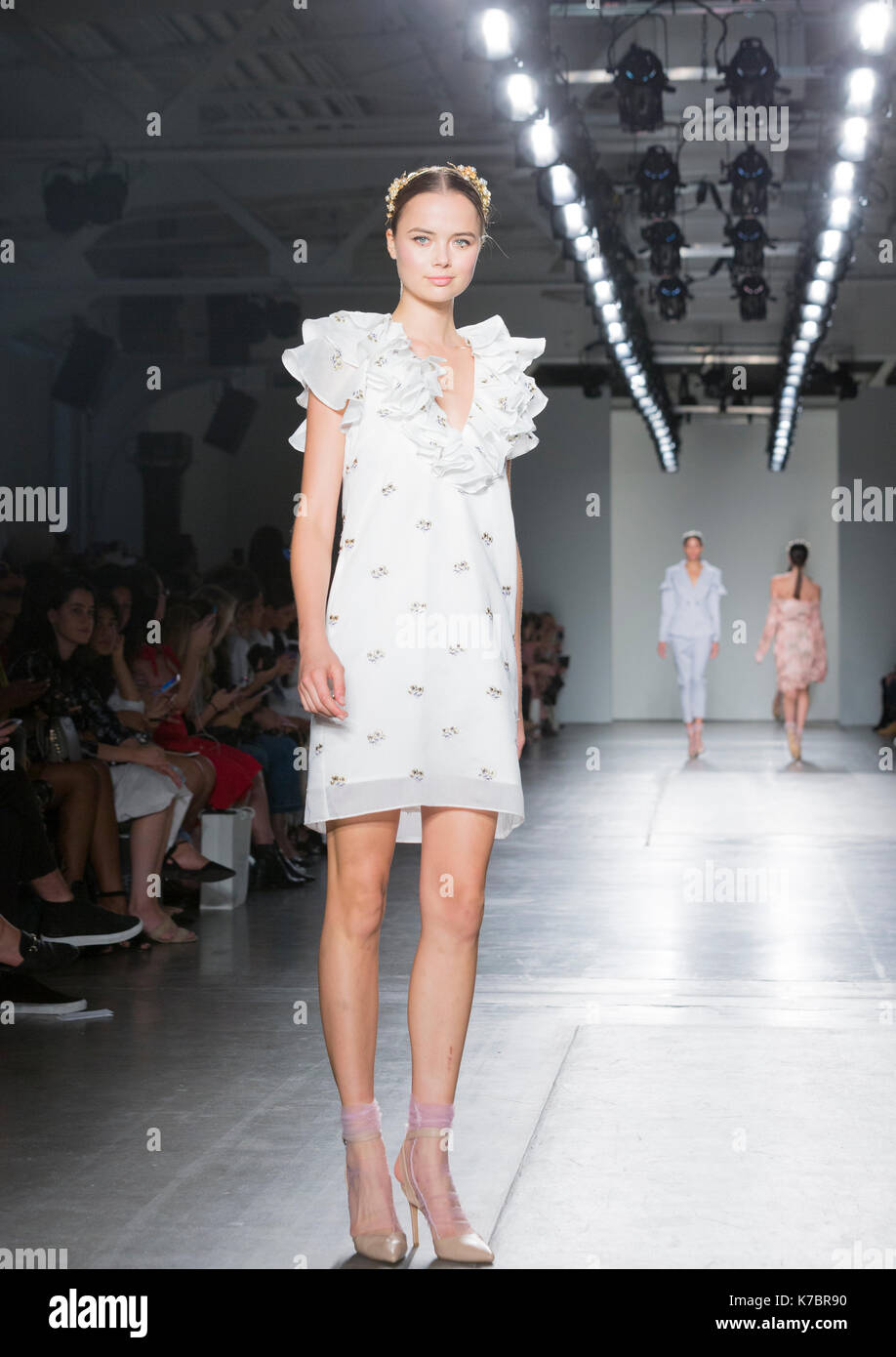 New York, NY USA - September 12, 2017: Model walks runway for Elliatt ...