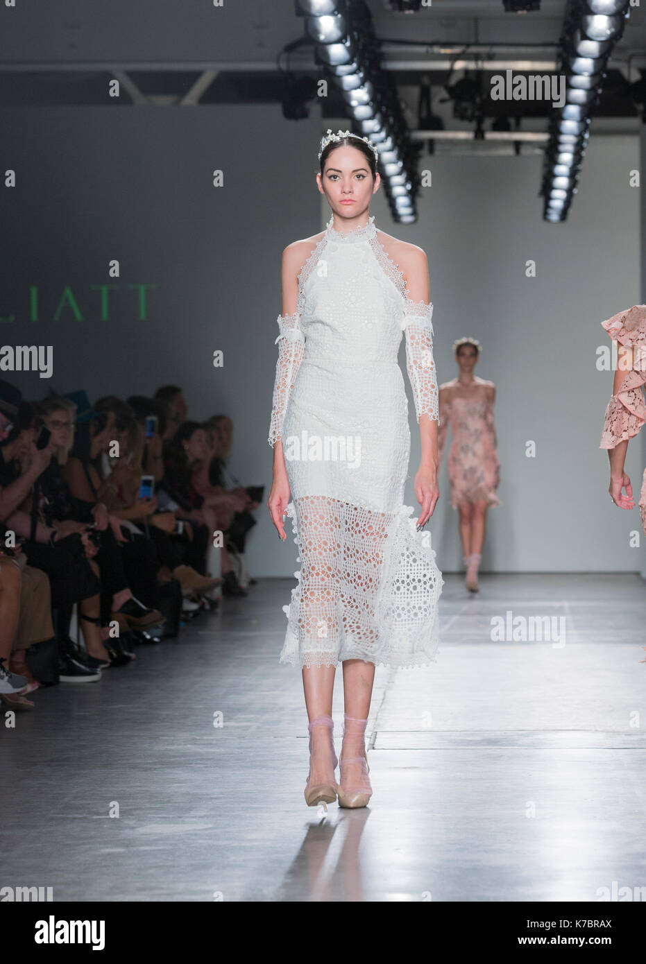 New York, NY USA - September 12, 2017: Model walks runway for Elliatt ...