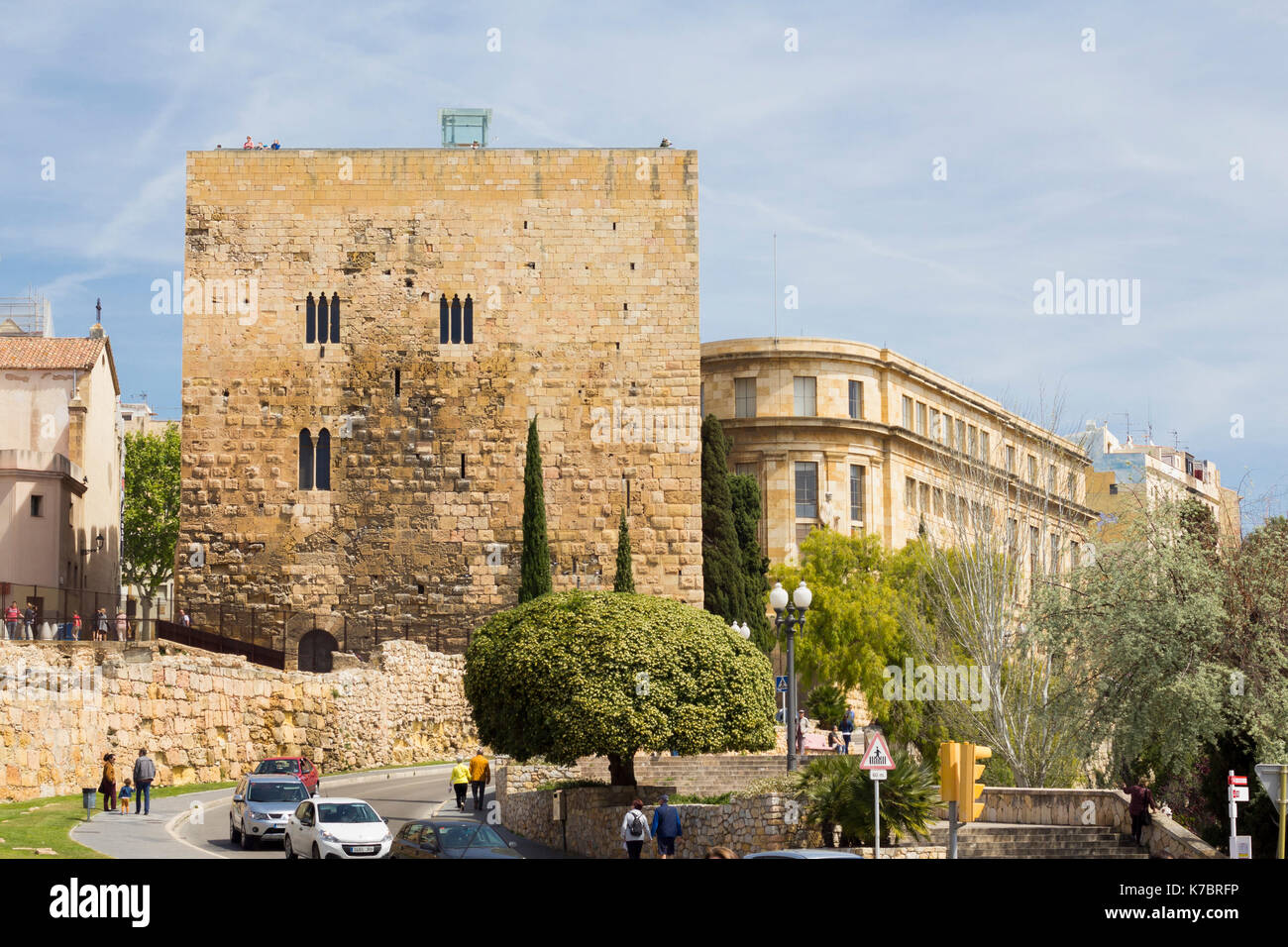 Roman Pretorium in the city of Tarragona, now used as a Roman museum ...