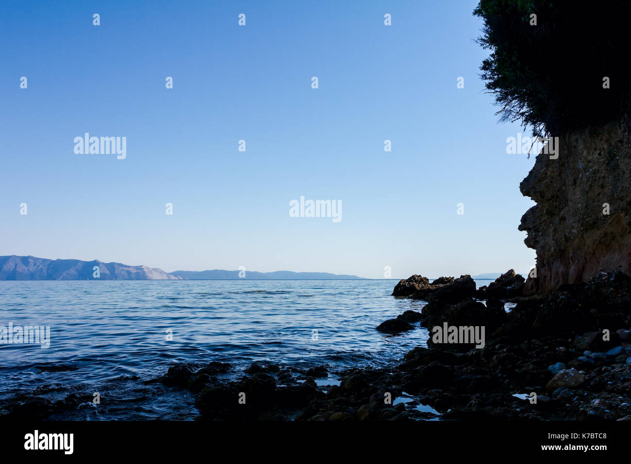 Coastal erosion of the cliffs is created by wind and rain erosion Stock ...