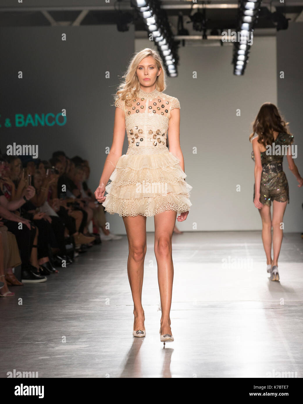 New York, NY USA - September 12, 2017: Model walks runway for Bronx ...