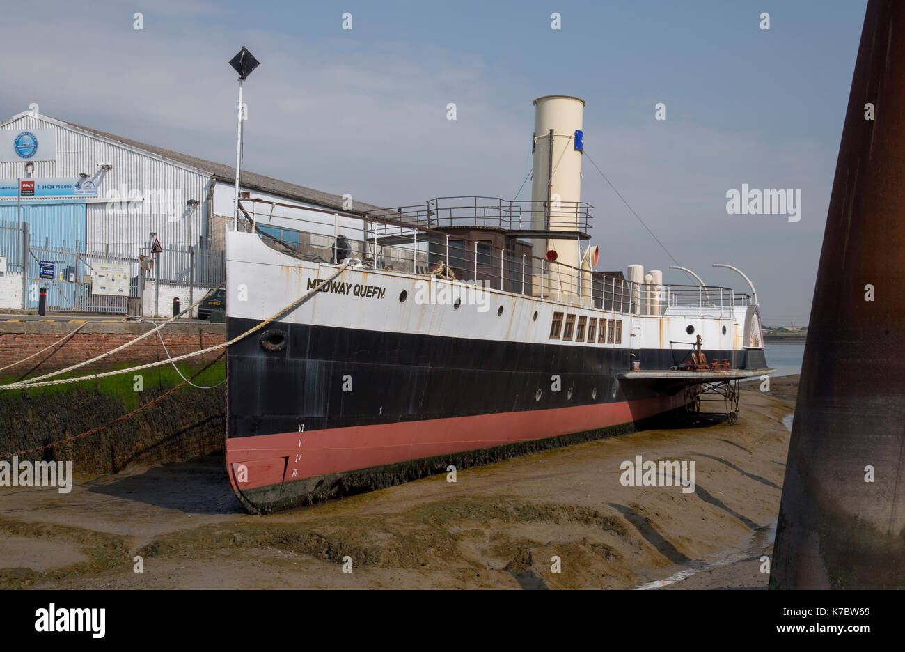 The Medway Queen paddle steamer, a pleasure cruiser built 1924, she was ...