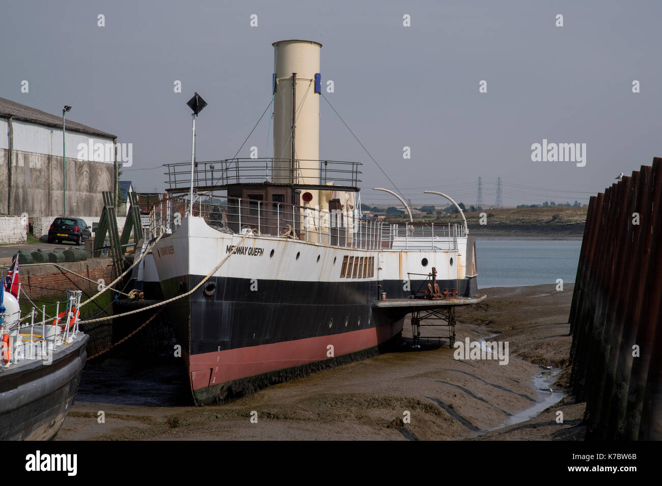 The Medway Queen paddle steamer, a pleasure cruiser built 1924, she was ...