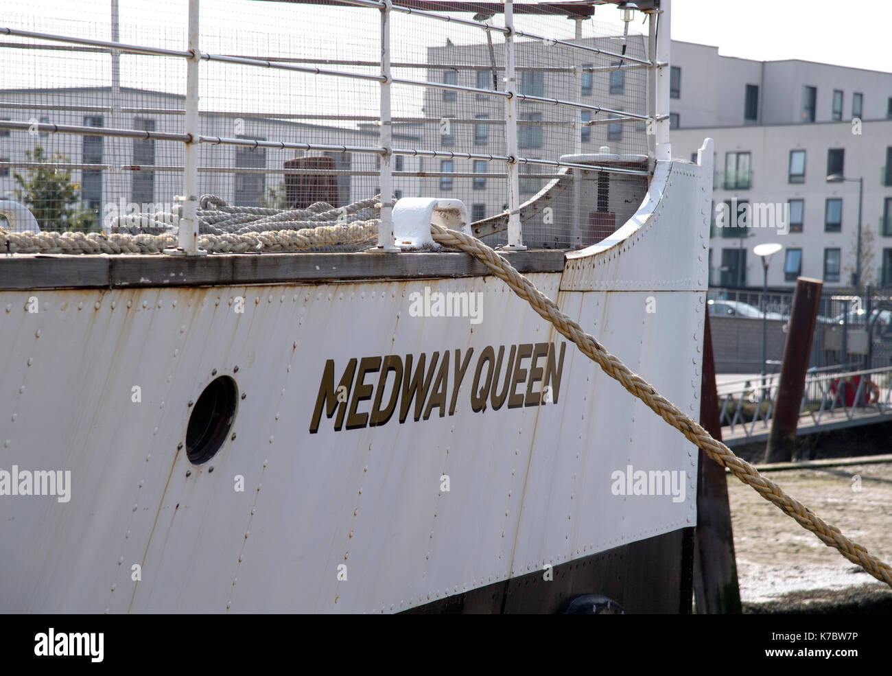The Medway Queen paddle steamer, a pleasure cruiser built 1924, she was ...