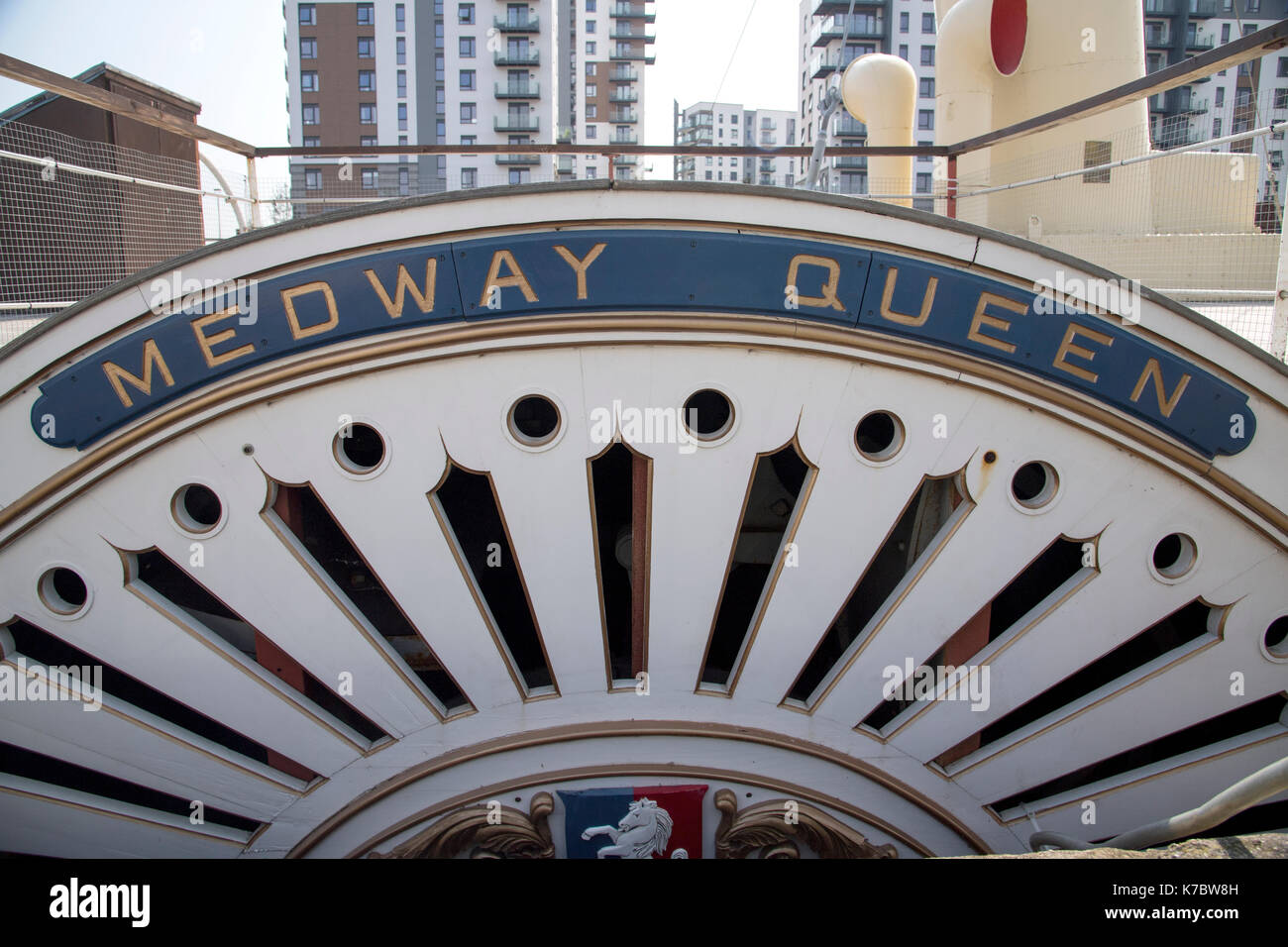The Medway Queen paddle steamer, a pleasure cruiser built 1924, she was ...