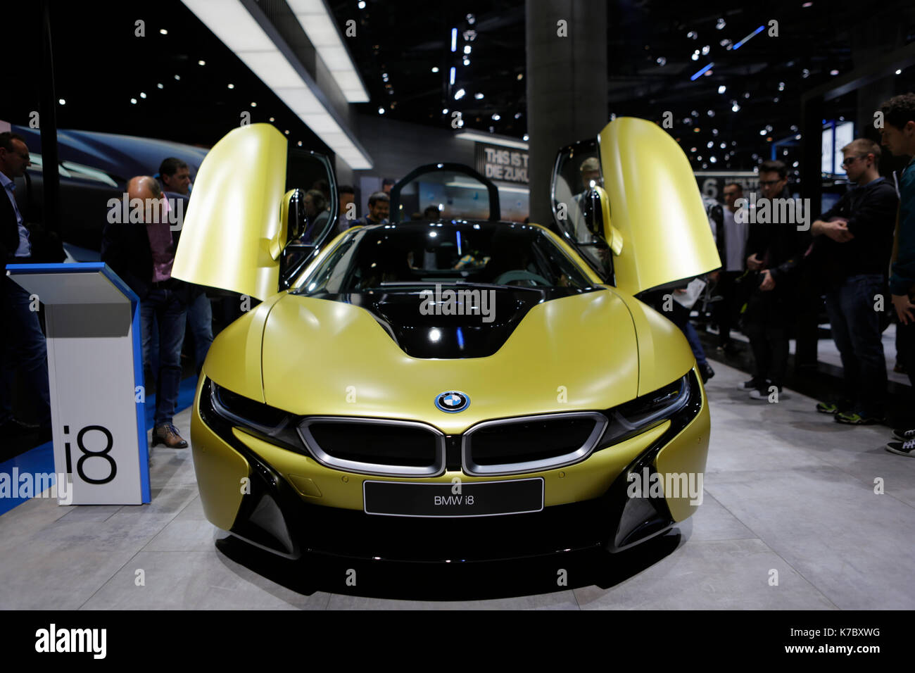 The German car manufacturer BMW presented the BMW i8 at the 67. IAA ...