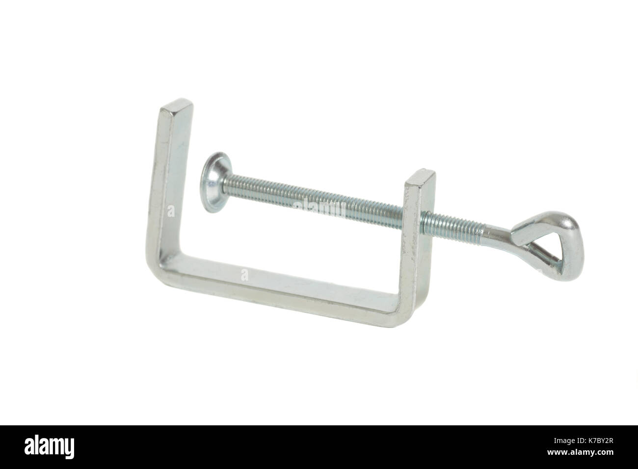 Clamp compression tool isolated on white background Stock Photo - Alamy