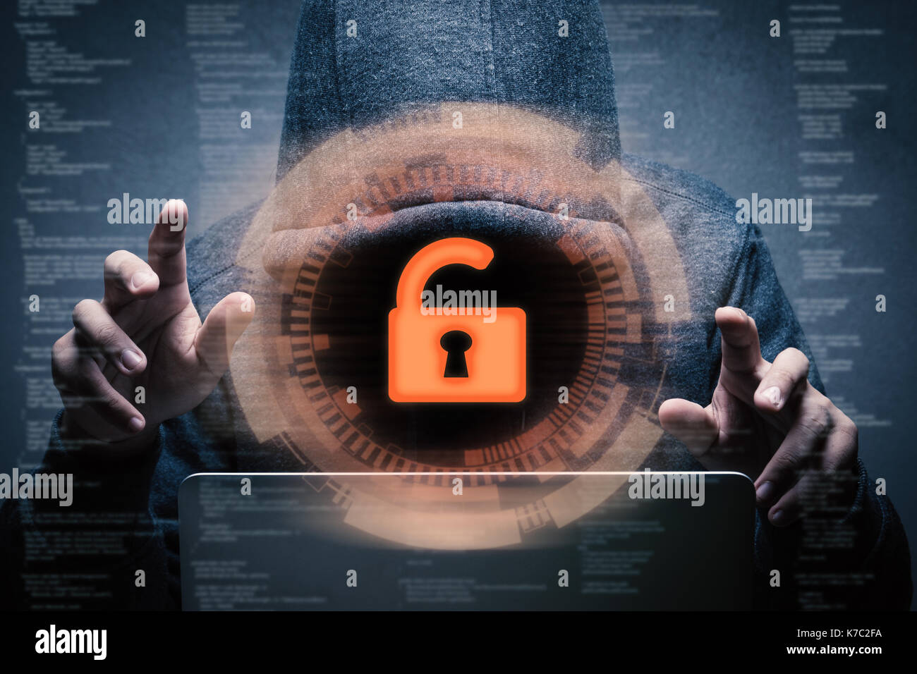 3d rendering keypad unlock for successful hacker Stock Photo - Alamy