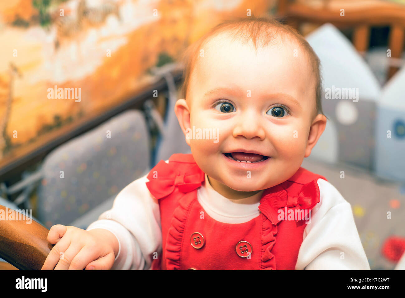Happy baby smiling Stock Photo - Alamy