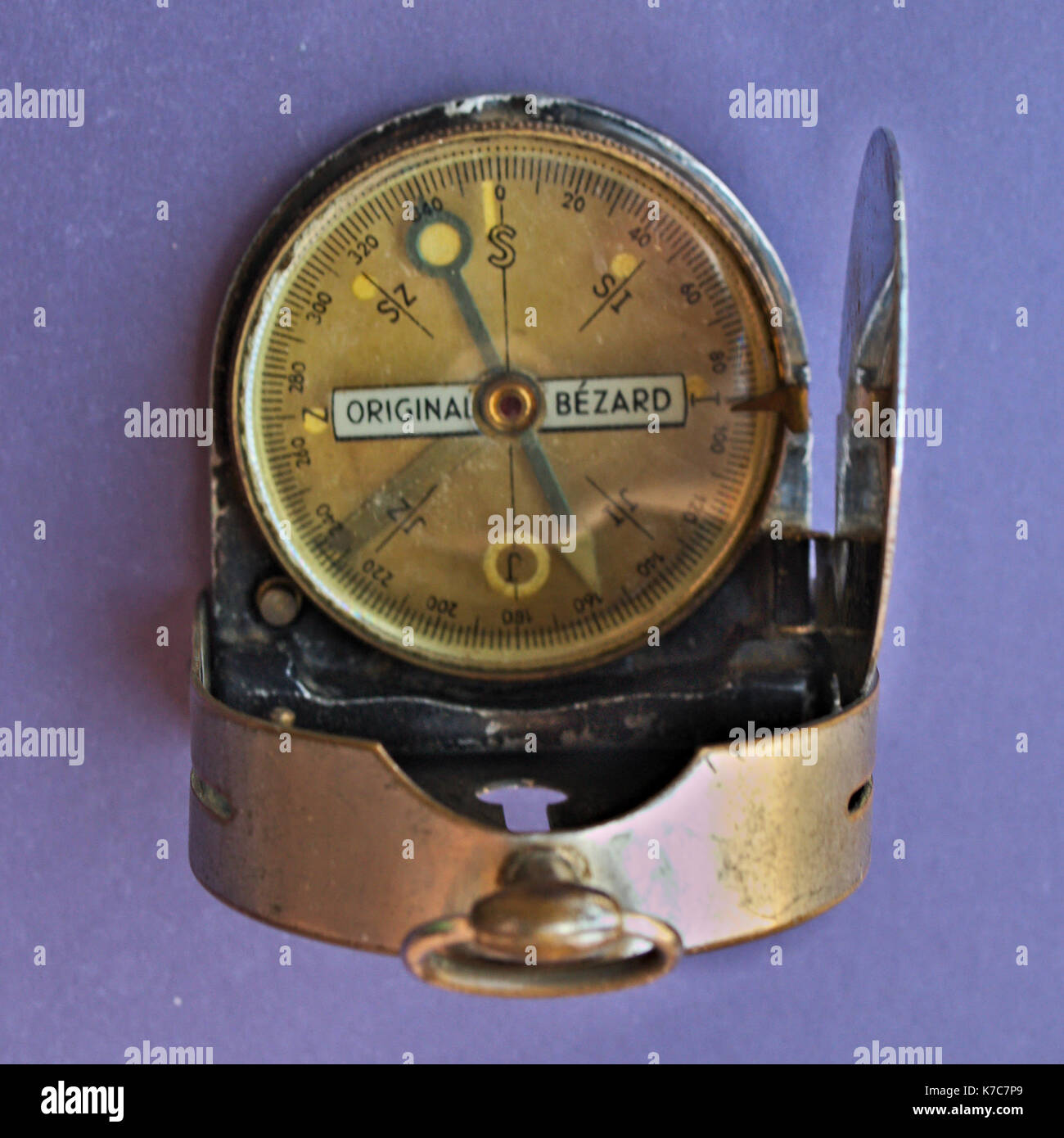 Old antique, vintage compass for orientation Stock Photo - Alamy