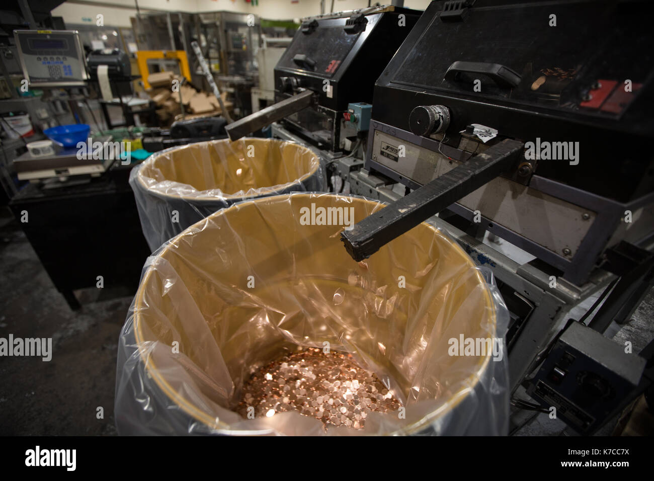 The Royal Mint Experience and coin production factory, in Llantrisant ...