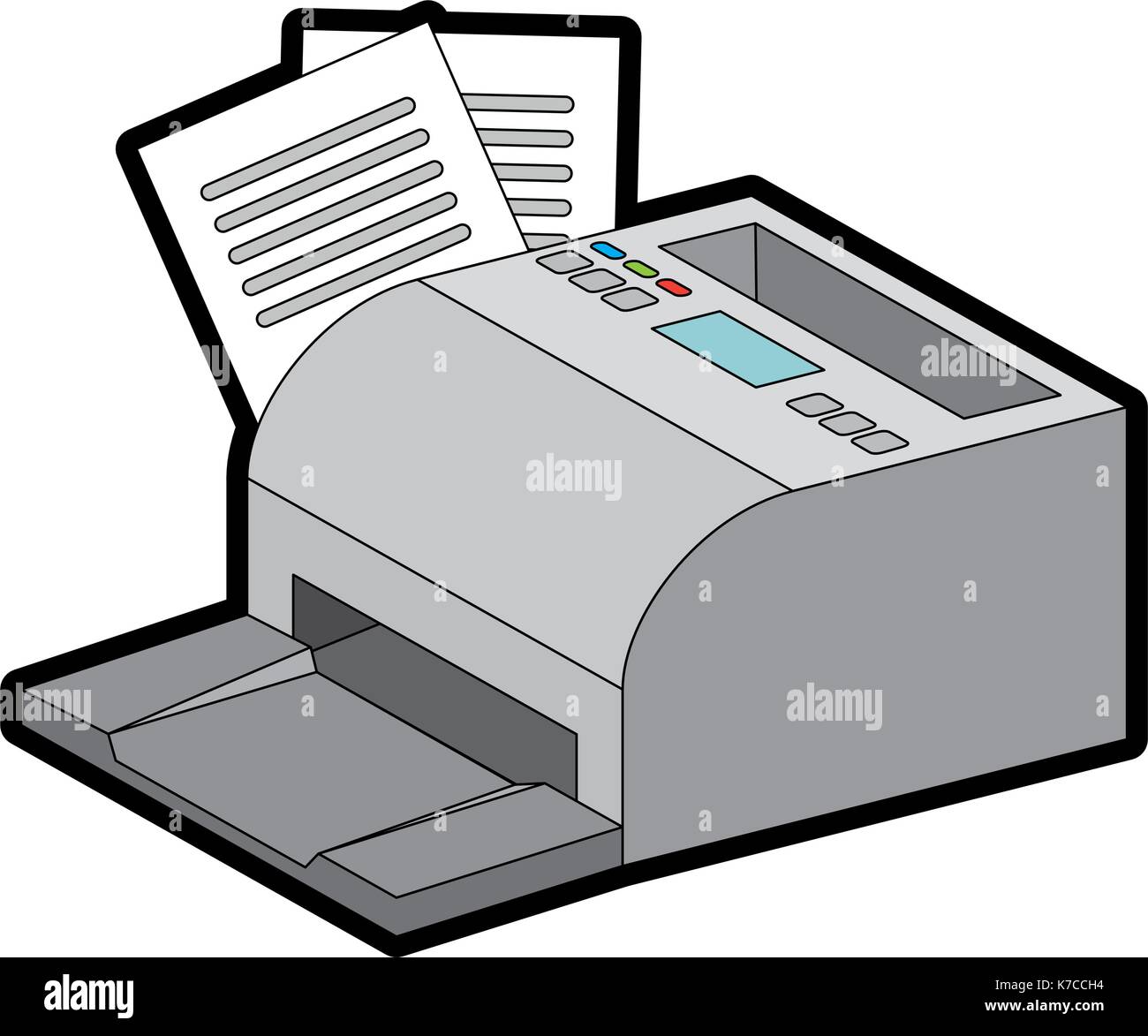 receipts printer pos icon vector illustration design Stock Vector Image ...