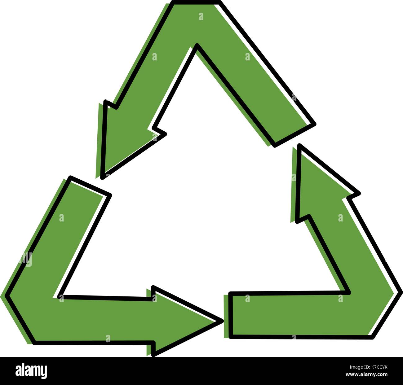 recycle arrows symbol icon vector illustration design Stock Vector ...