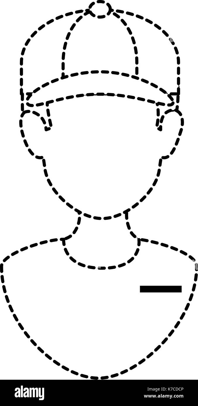 delivery worker with cap uniform Stock Vector Image & Art - Alamy