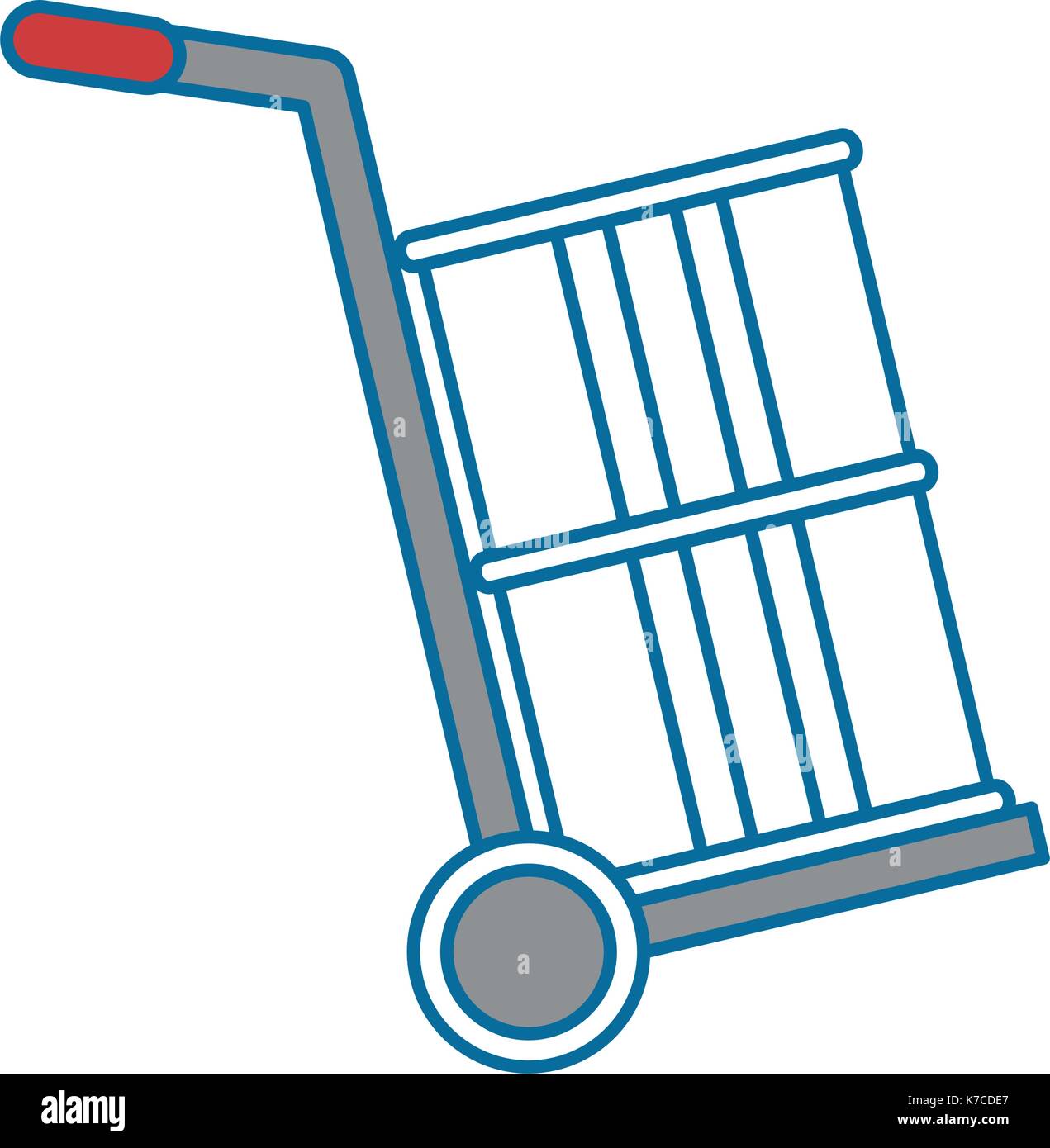 delivery cart with barrel Stock Vector Image & Art - Alamy