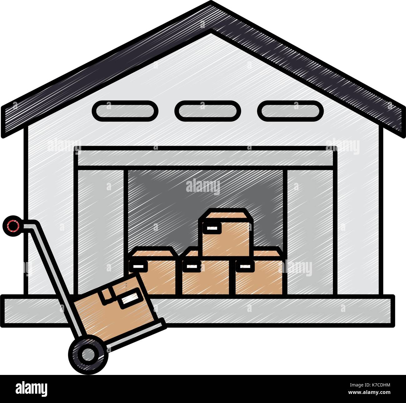 warehouse building isolated icon Stock Vector Image & Art - Alamy