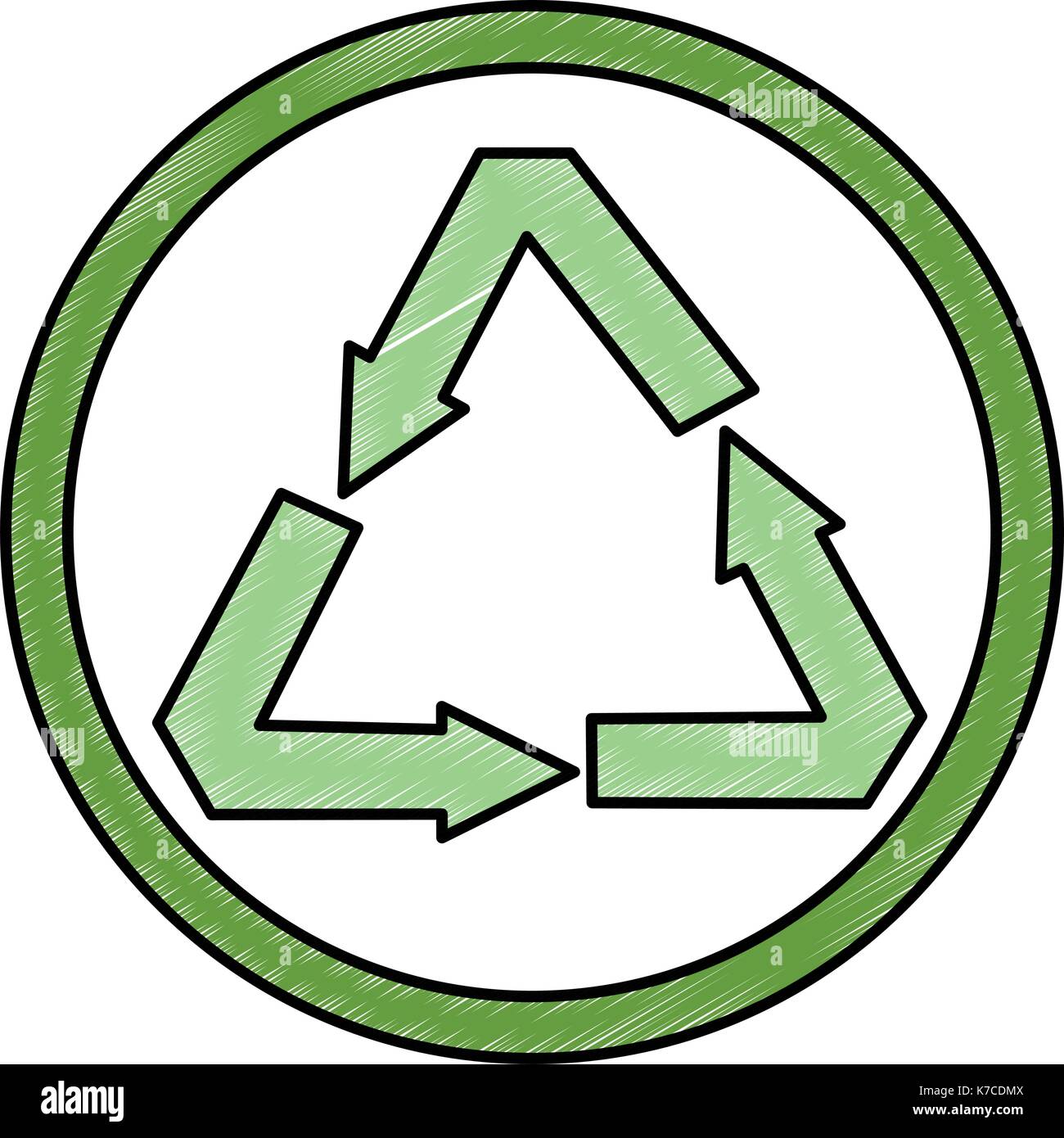 recycle arrows symbol icon Stock Vector Image & Art - Alamy