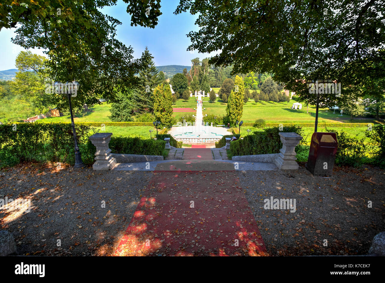The Brukenthal summer palace gardens in Avrig, Romania Stock Photo - Alamy
