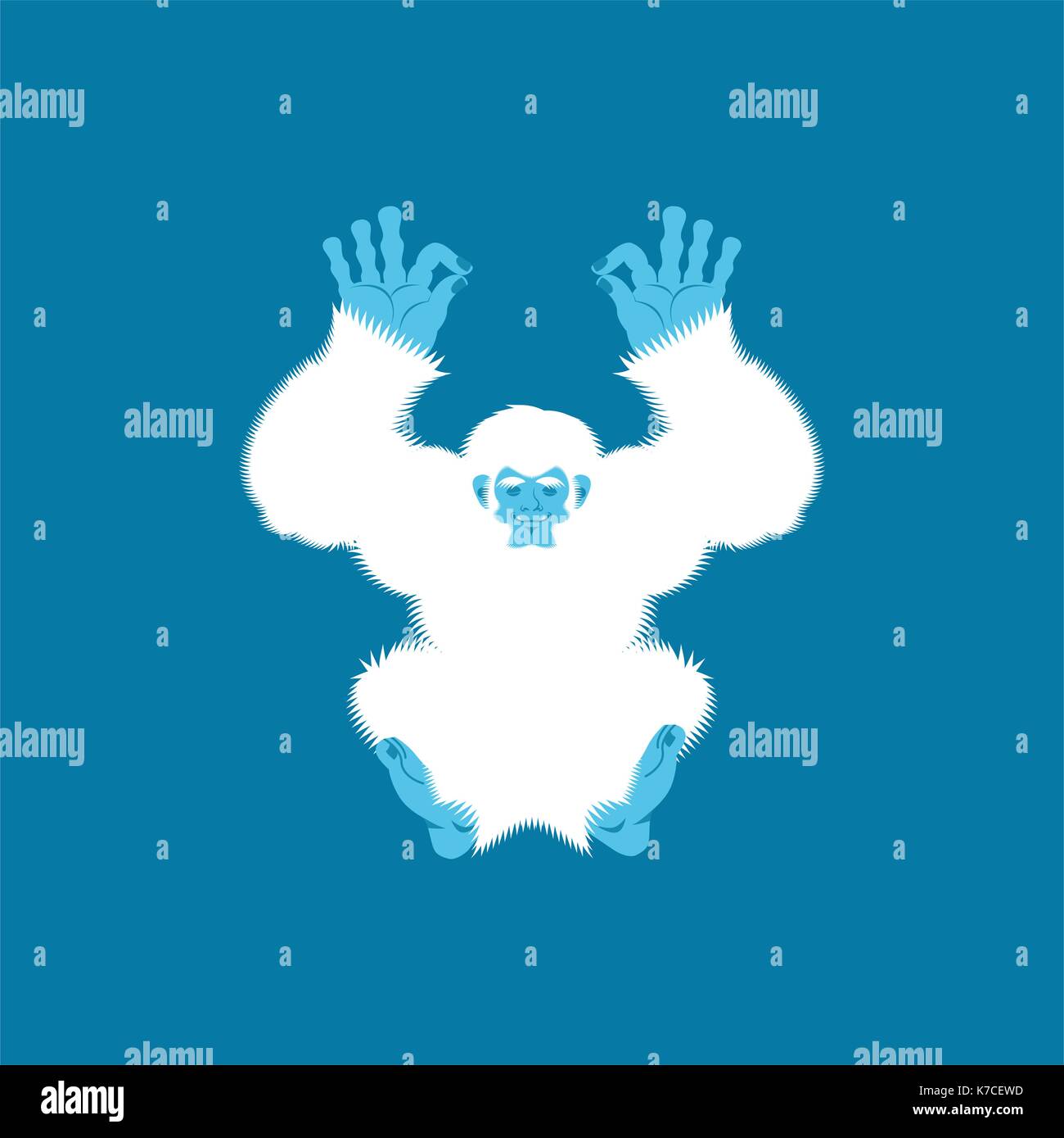 Yeti yoga. Bigfoot yogi. Abominable snowman relaxation and cognition ...