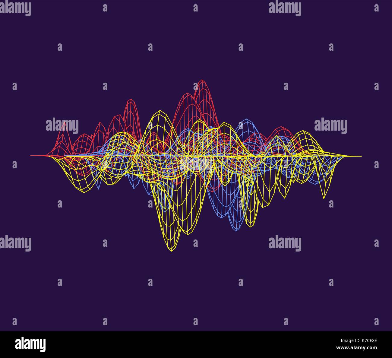 Equalizer isolated. Abstract music graph. Vector illustration Stock ...