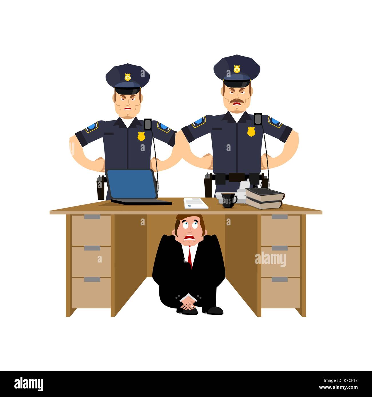 Police white board Stock Vector Images - Alamy