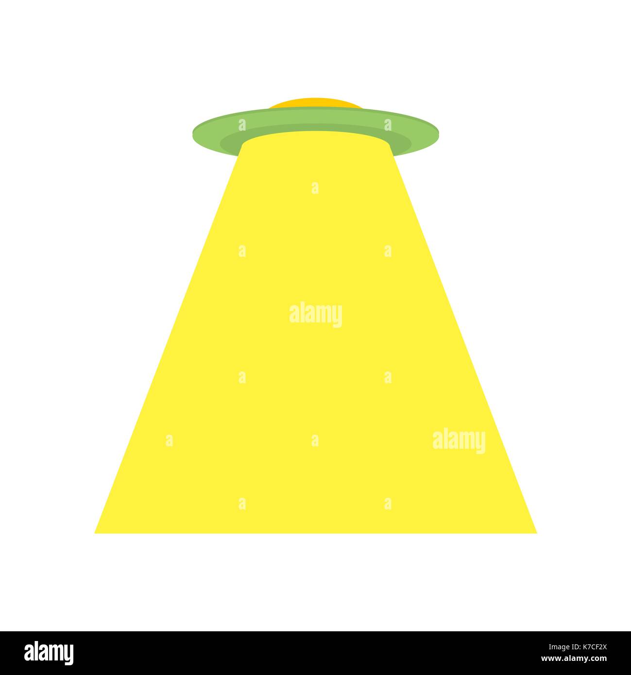 UFO isolated. Space Invader ALien ship. Vector illustration Stock ...