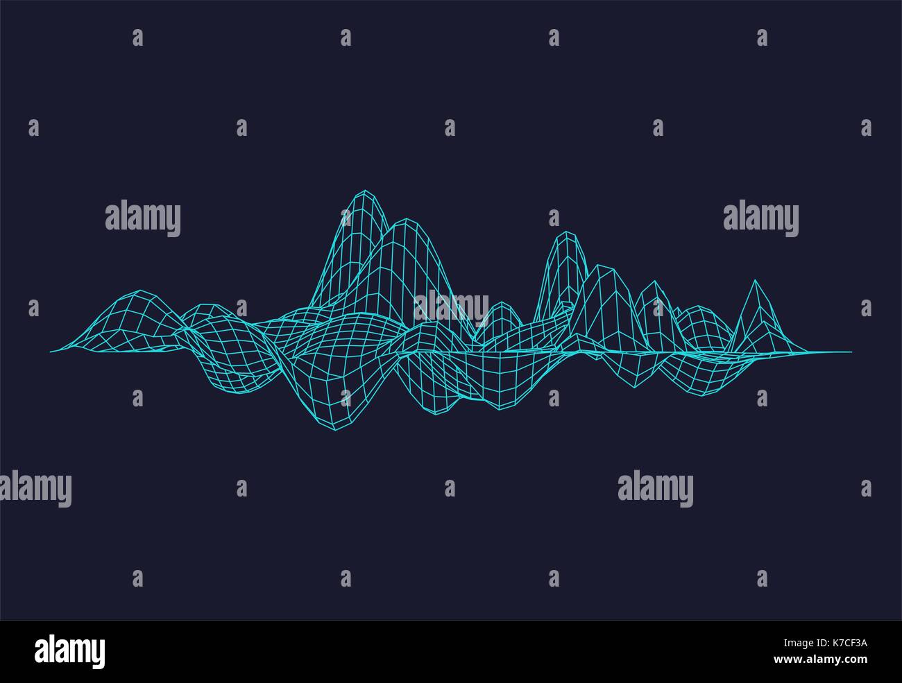 Equalizer isolated. Abstract music graph. Vector illustration Stock ...