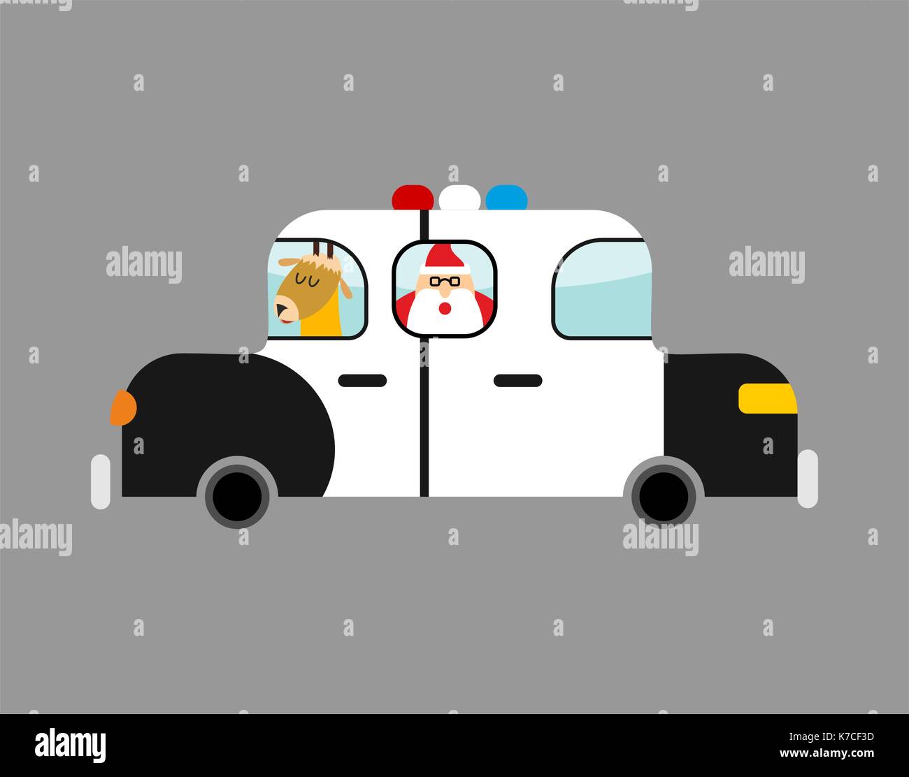 Deer car Stock Vector Images - Alamy