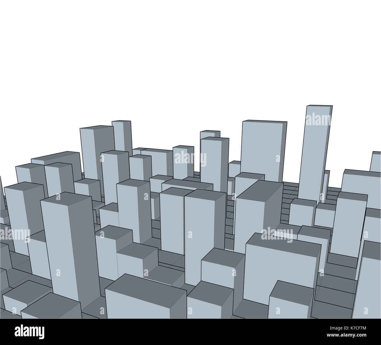 Skyline City. Abstract town. Industrial landscape Vector illustration ...