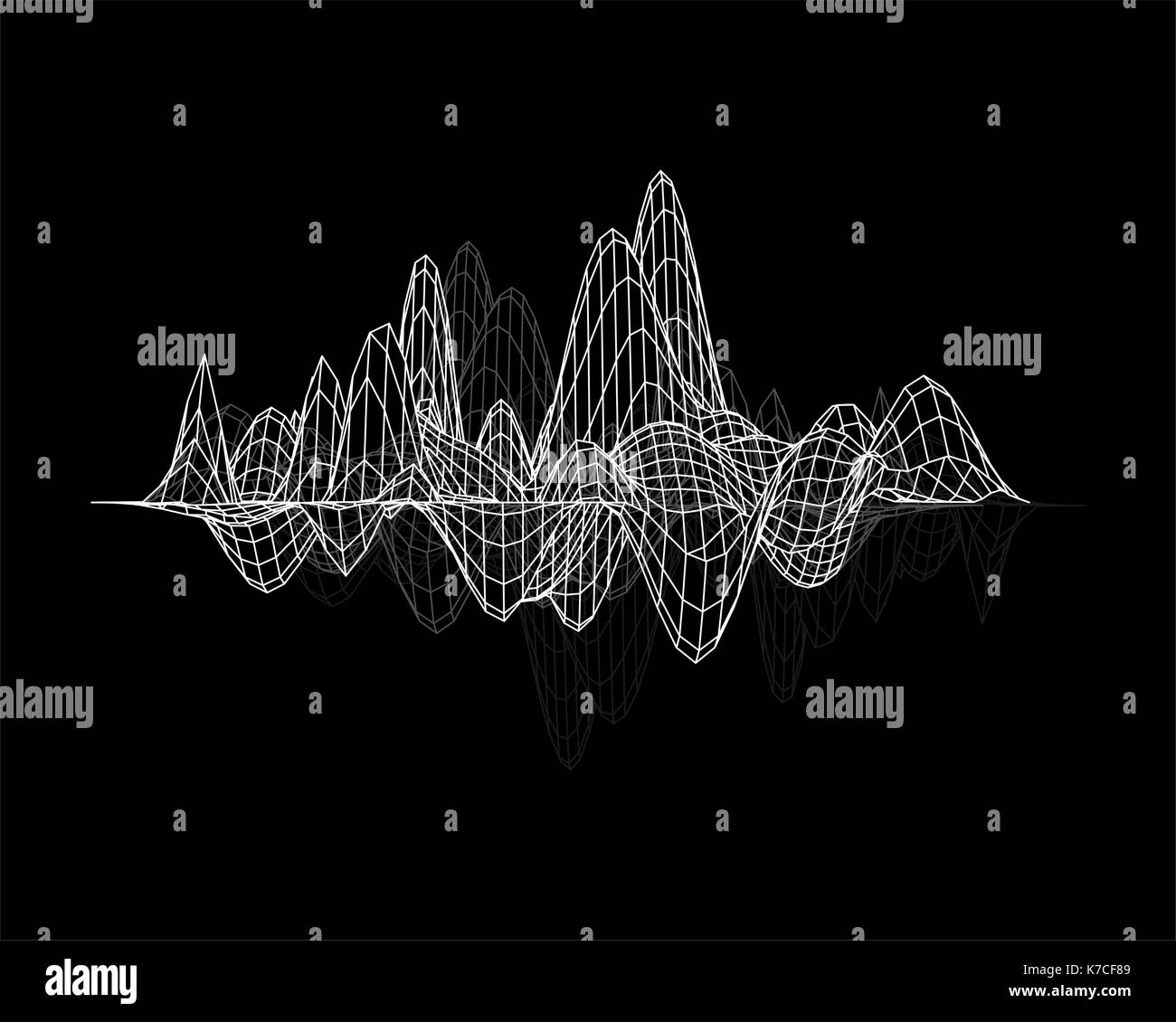 Equalizer isolated. Abstract music graph. Vector illustration Stock ...