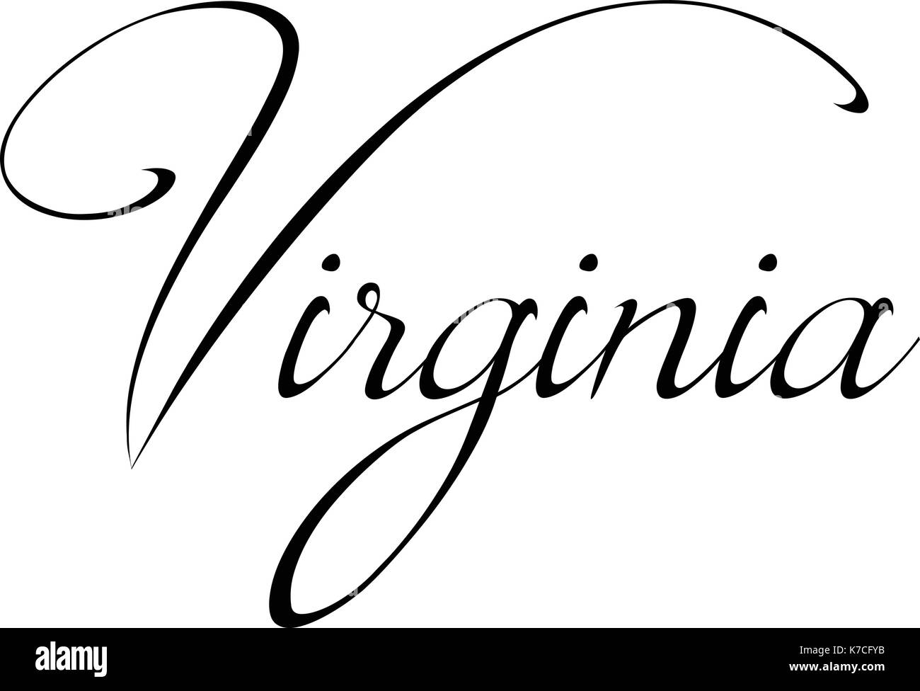 Virginia text sign illustrationon white background Stock Vector Image ...