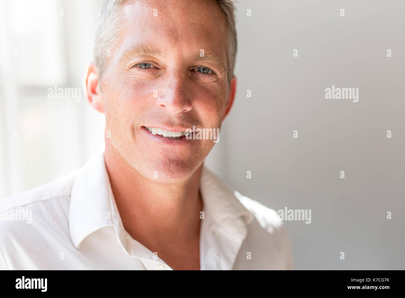 Portrait of attractive 40-year-old man Stock Photo - Alamy