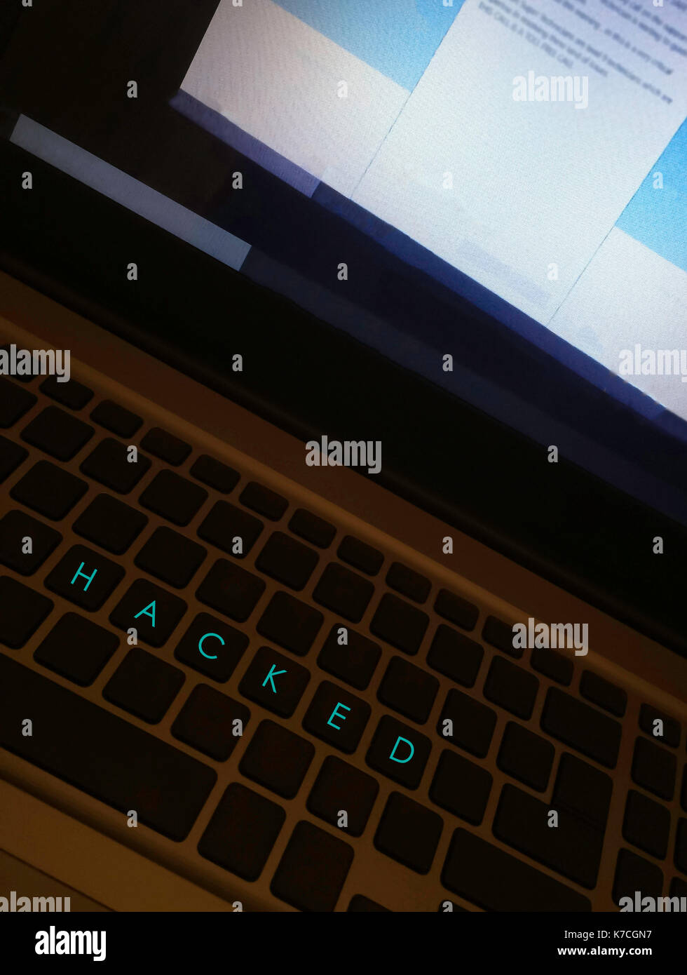 Hacked computer hi-res stock photography and images - Alamy