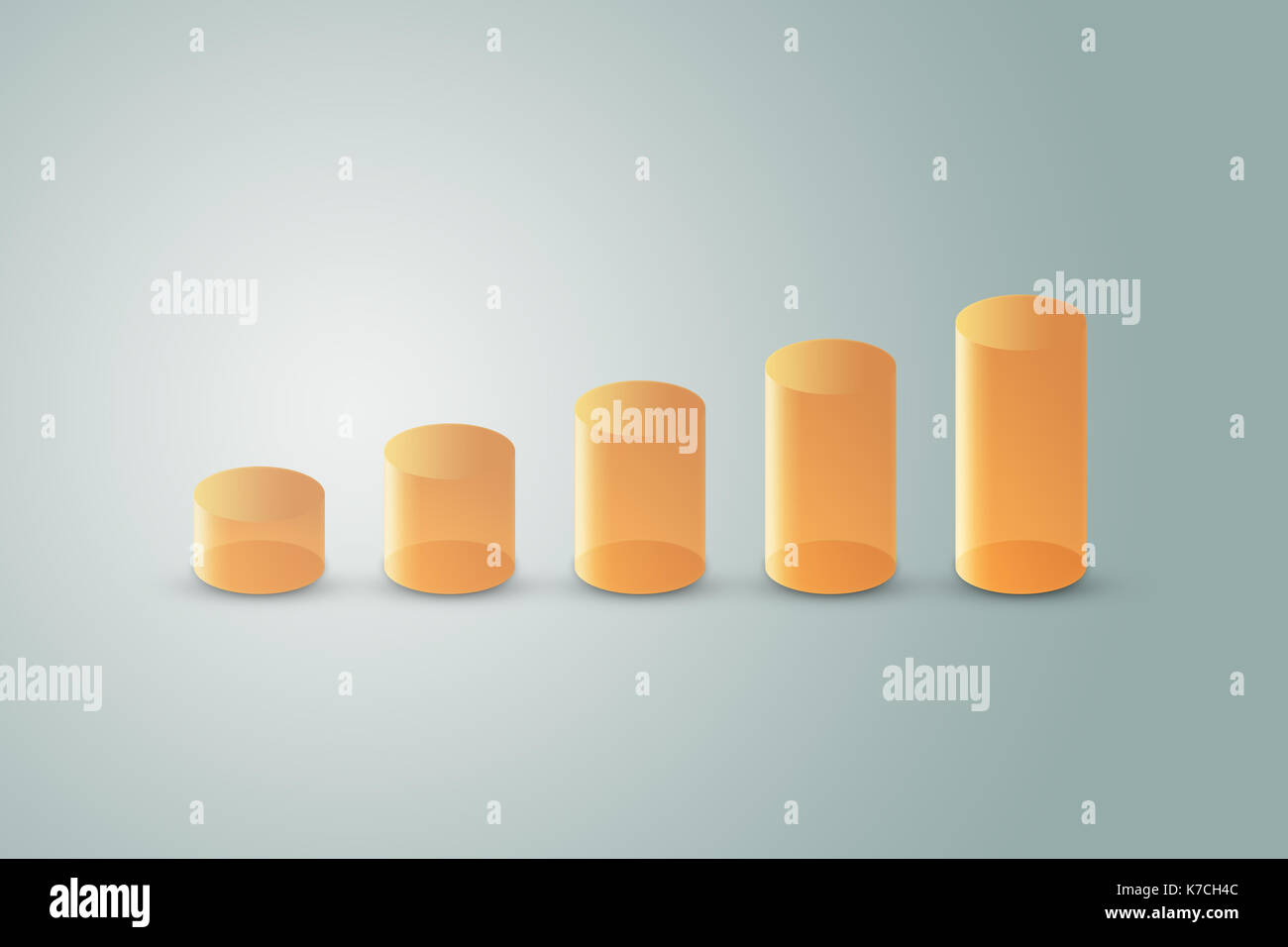 infographic translucent cylinder Stock Photo - Alamy