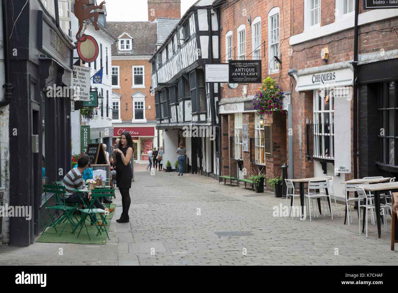 Butcher Row Street, Shrewsbury, England Stock Photo - Alamy