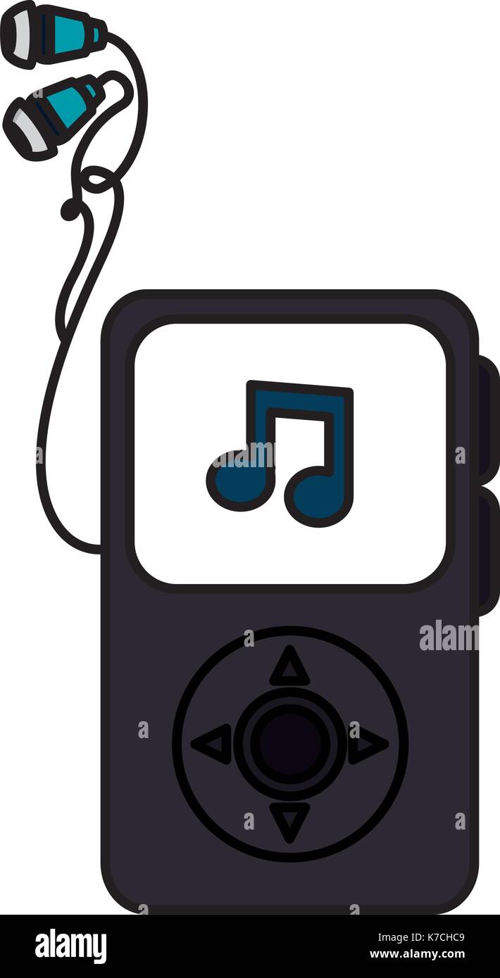 music player mp3 icon vector illustration design Stock Vector Image ...