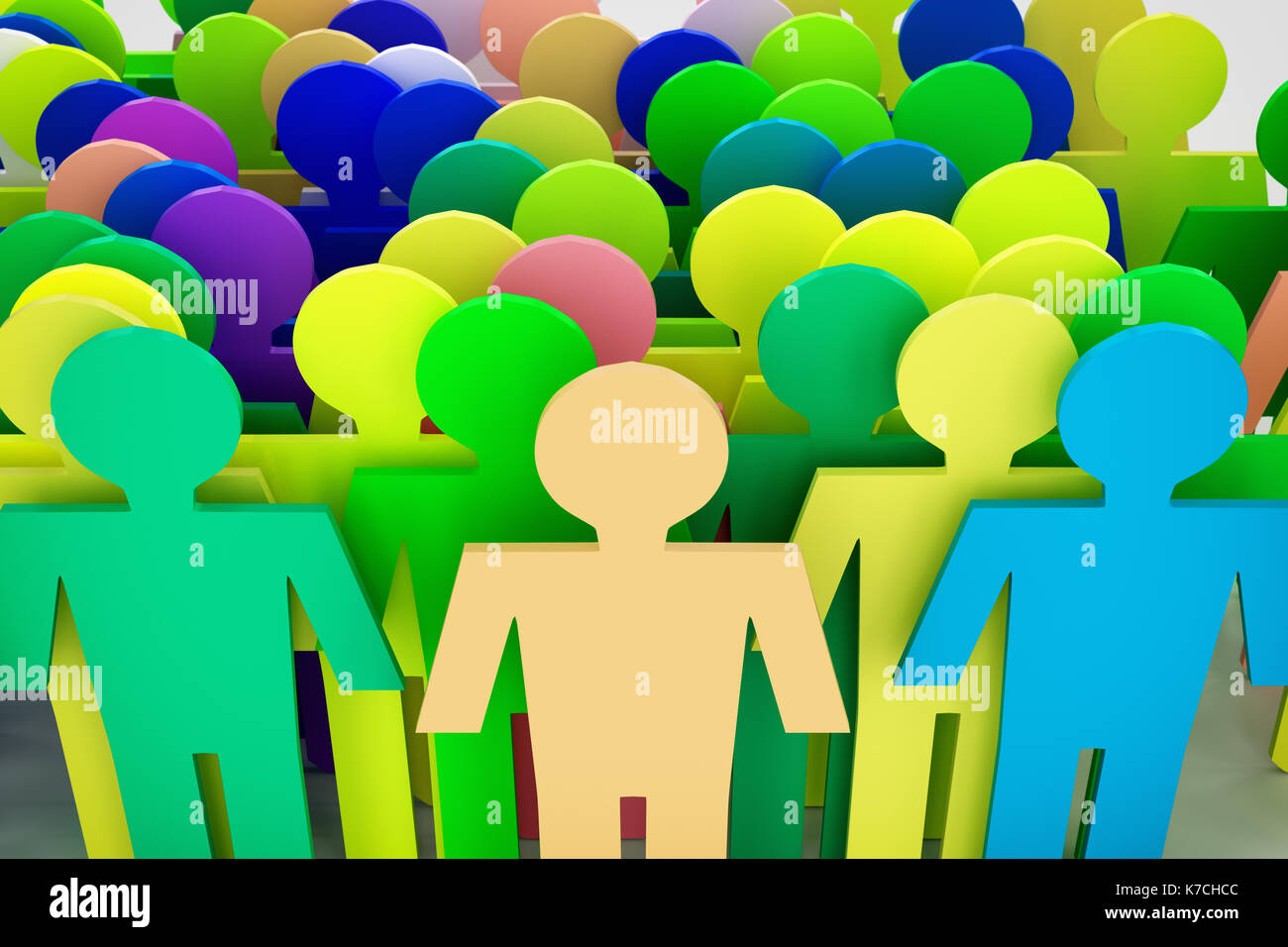3d rendering of abstract teamwork concept Stock Photo - Alamy