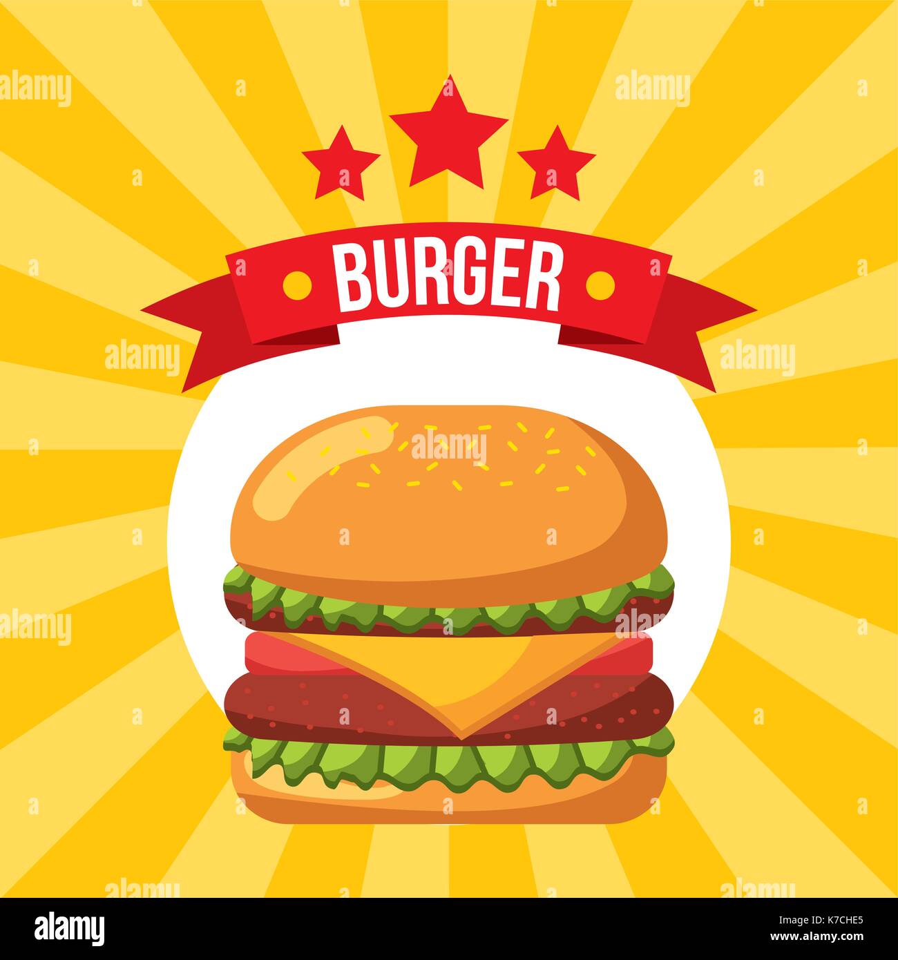 burger icon fast food restaurant menu Stock Vector Image & Art - Alamy