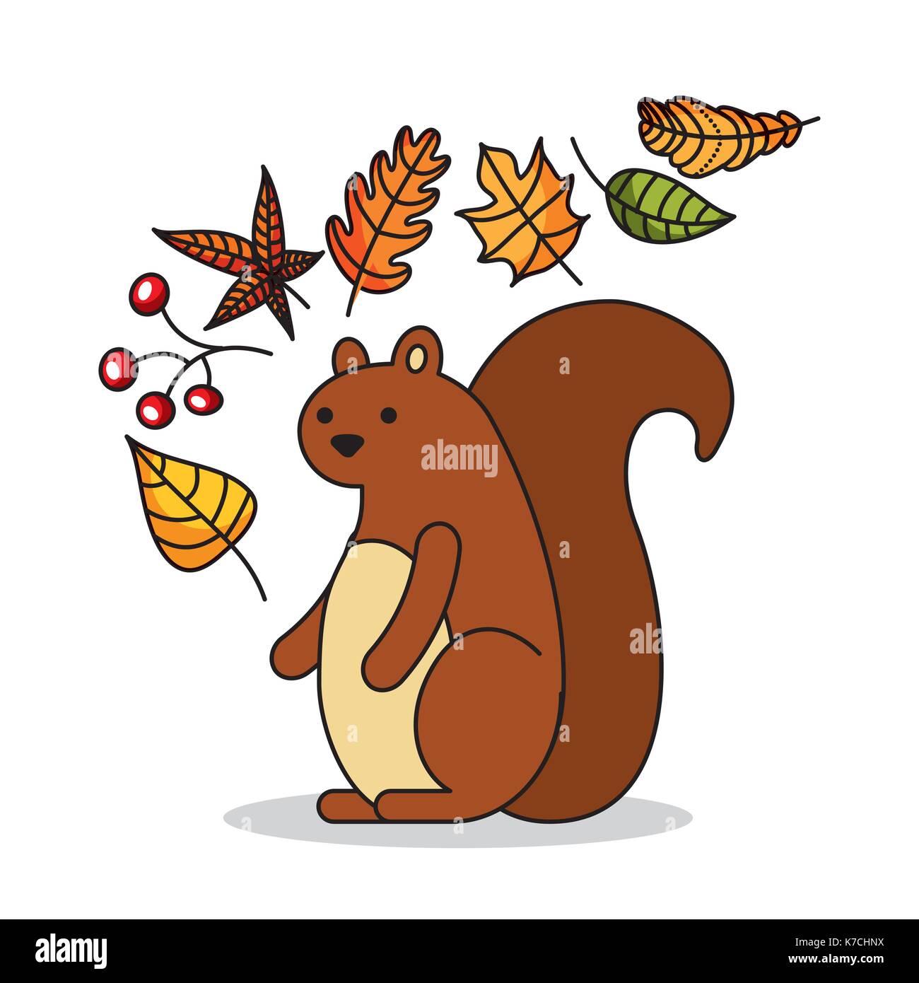 Squirrel Acorn Clip Art
