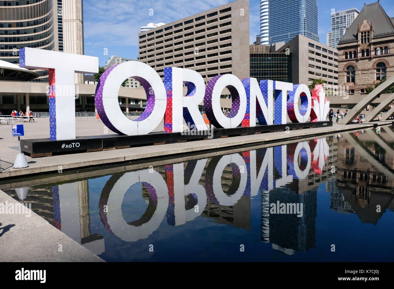 Toronto sign nathan philips square hi-res stock photography and images ...
