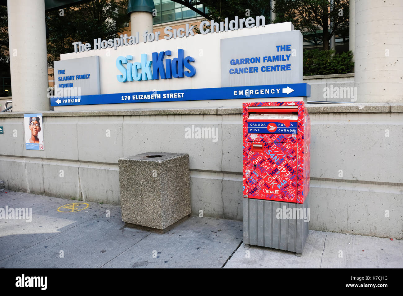 Sick Kids Hospital sign in Toronto,Ontario,Canada,Hospital Stock Photo ...