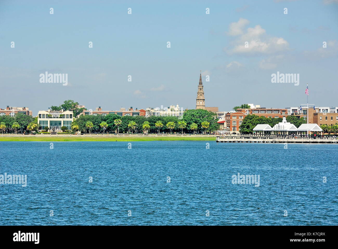 View of Charleston from Schooner Pride on Charleston Harbor in ...