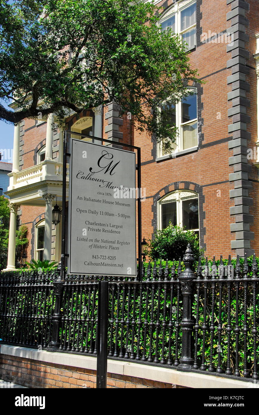 The Calhoun Mansion is Victorian house at 16 Meeting St., Charleston ...